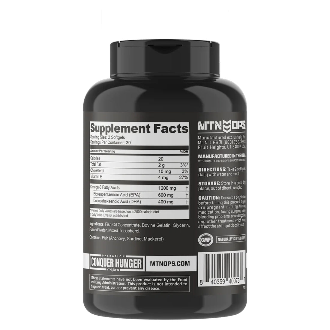 MTN OPS Omega-3 Softgels | Shop at GOHUNT