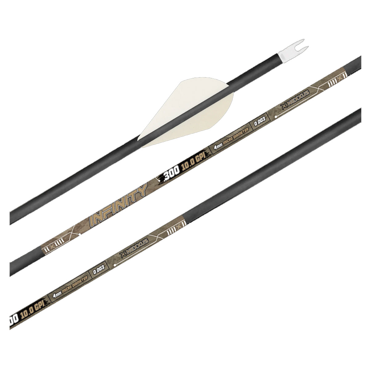 Nexxus Pre-Fletched Infinity Arrow Shaft & Defender Outsert - 6 Count ...