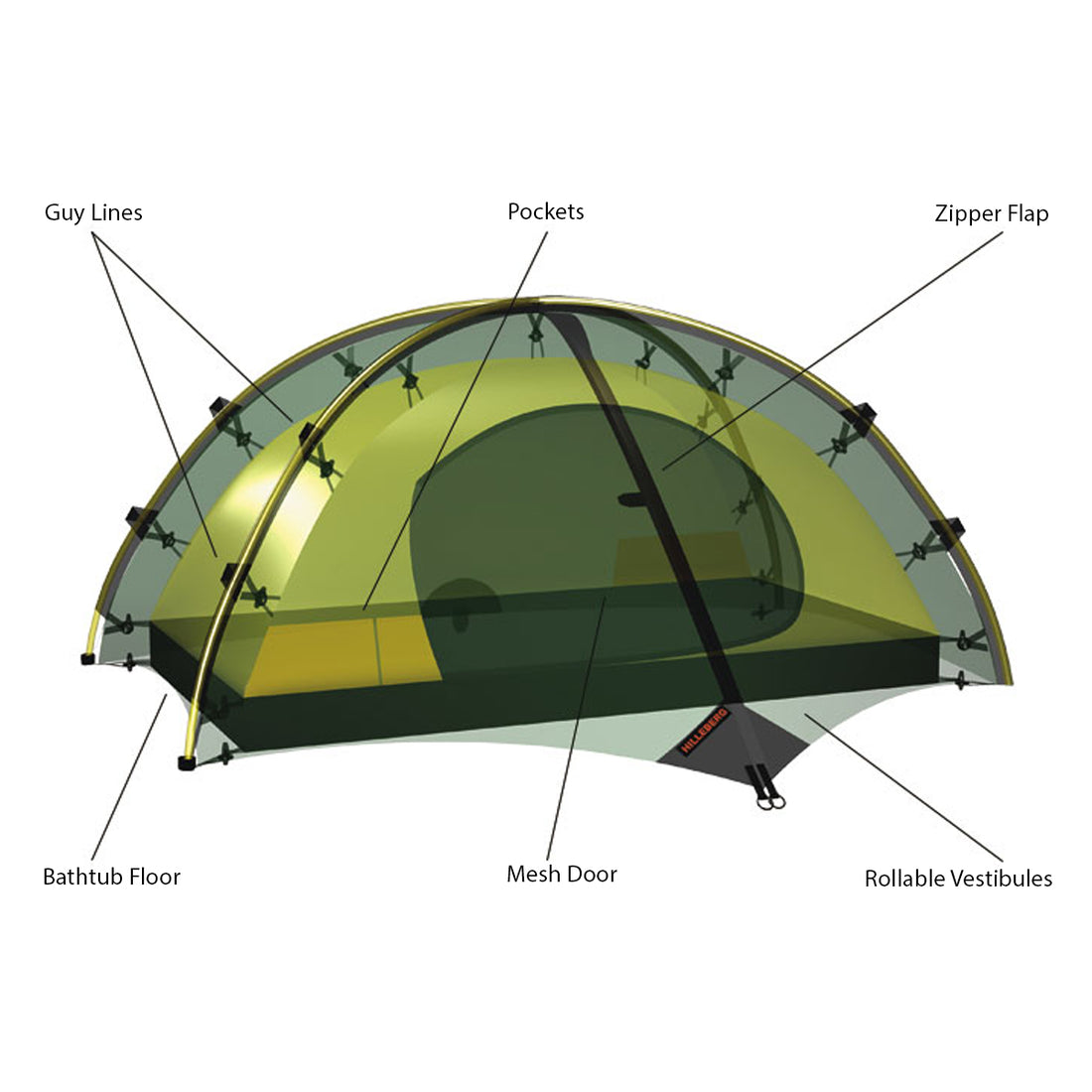 Hilleberg Niak 2 Person Tent | Shop at GOHUNT